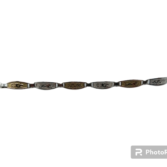 Jewelry | Peruvian Bracelet In 95 Sterling Silver And 18k Gold Andean ...